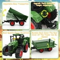 Farm Animal Tractor Toys Playset-16.5 Inches Tractor with Trailer Fence ...