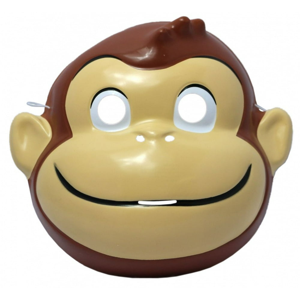 Curious George PVC Mask Child Kids Monkey Book Movie TV Show Cartoon ...