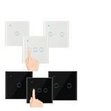 Smart Life Wifi Voice Touch On / Off 1/2/3 Gang Wall Light Switch Work ...