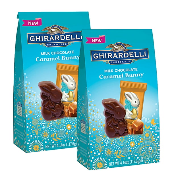 Ghirardelli Milk Chocolate Caramel Bunnies Rabbit Shaped Candies for ...