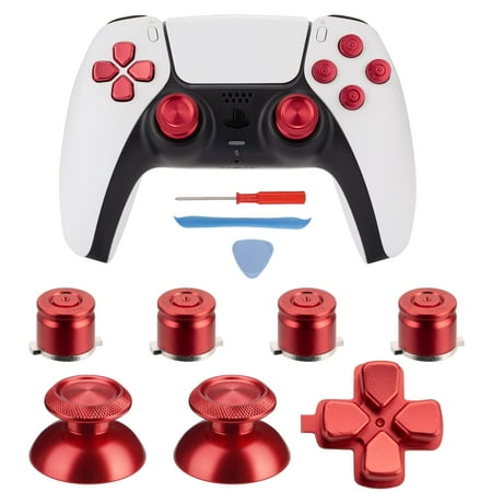 Avericht Metal ABXY Buttons Dpad Thumbsticks for PS5 Controller, Metal ...