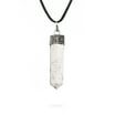 Raw Black Tourmaline Crystal Healing Pendant Necklace - Premium Carrying Pouch - Crystal Gifts ...