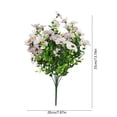 Artificial Violet Bouquet, 2-Piece Set for Outdoor Garden Decor ...