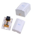 Cat6 RJ45 Keystone Jacks Slim Profile, Ethernet Wall Jack Punch Down ...