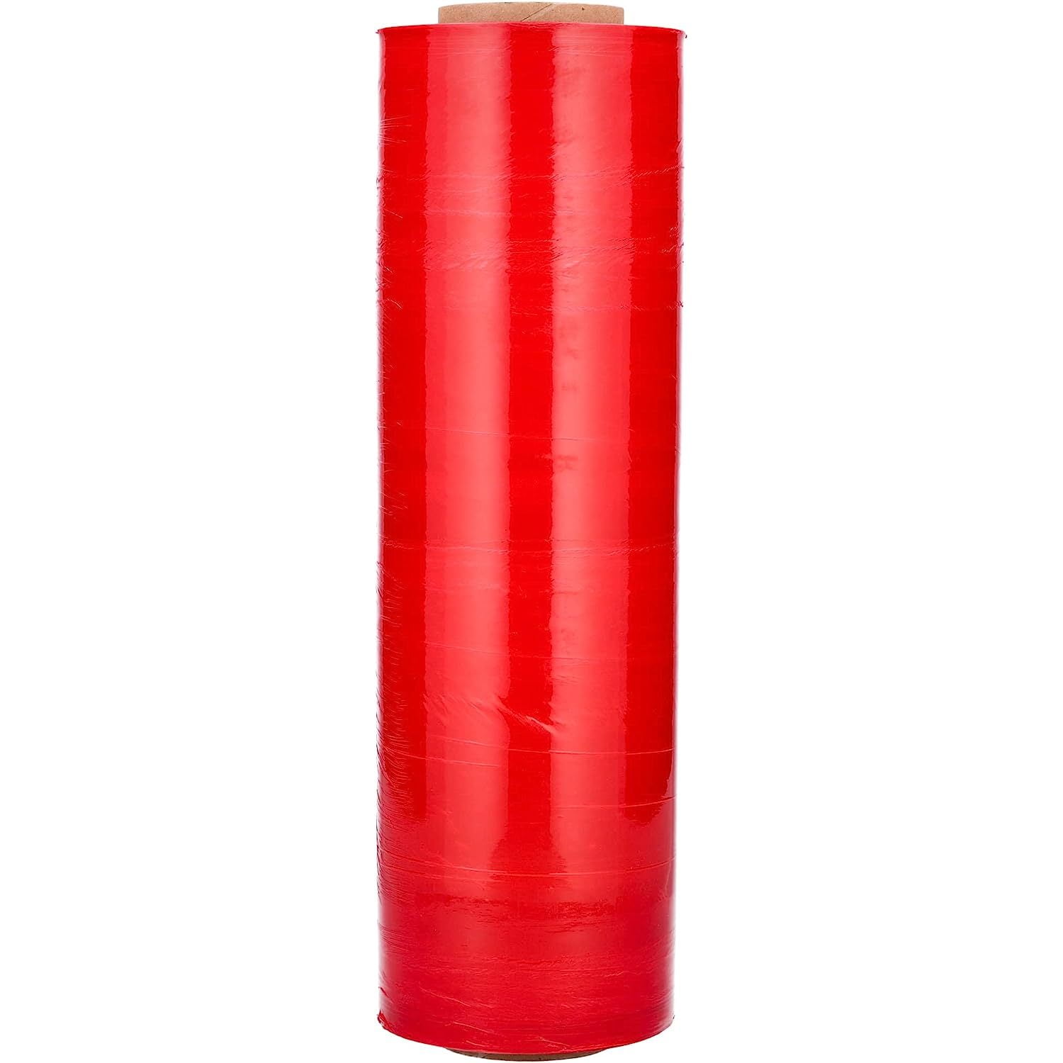PSBM Red Stretch Wrap, 1 Pack, 18 Inch x 1500 Feet, 80 Gauge, Plastic ...
