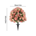 Artificial Multicolor Rose Flowers for Outdoor Garden Ground Planting ...