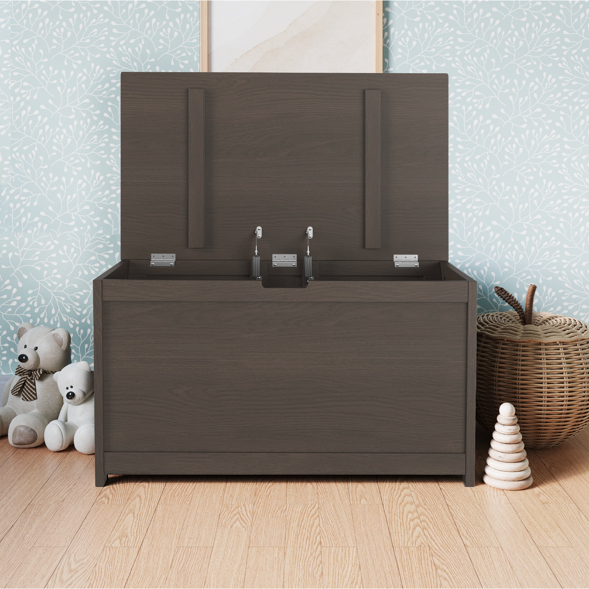Child Craft Harmony Large Wooden Toy Box Bin with Lid for Children s Storage 33