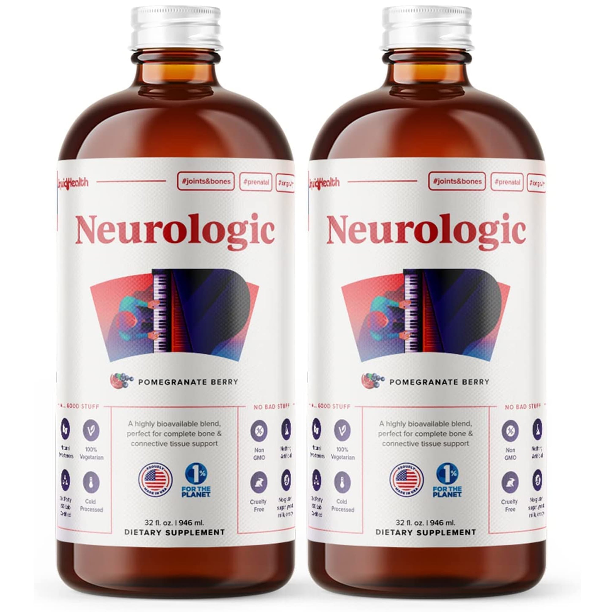 LIQUIDHEALTH Neurologic Brain Booster Supplement Nootropic Liquid ...