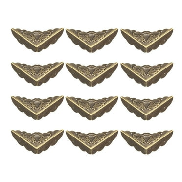 Uxcell Metal Desk Corner Protectors Table Edge Cover Guard 1.57" x 1.57 ...