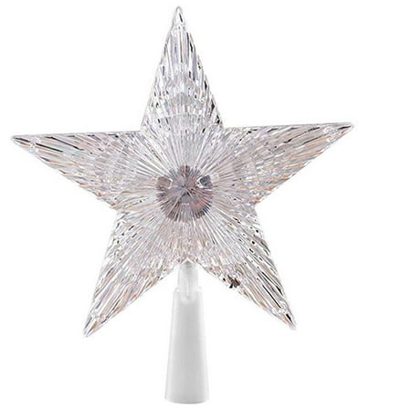 kurtrusly Christmas LED Lights Treetop Five-pointed Star Shiny Luminous ...