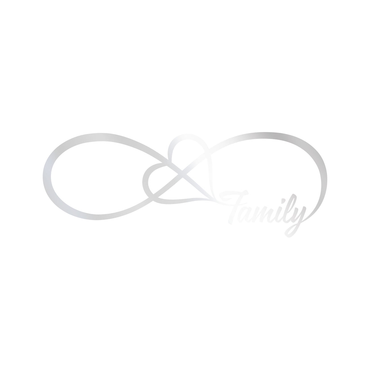 Family Love Heart Infinity Forever Symbol Sticker Decal Die Cut - Self ...