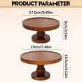1x Wood Cake Stands,Display Riser Footed Small Wooden Cake Holders ...
