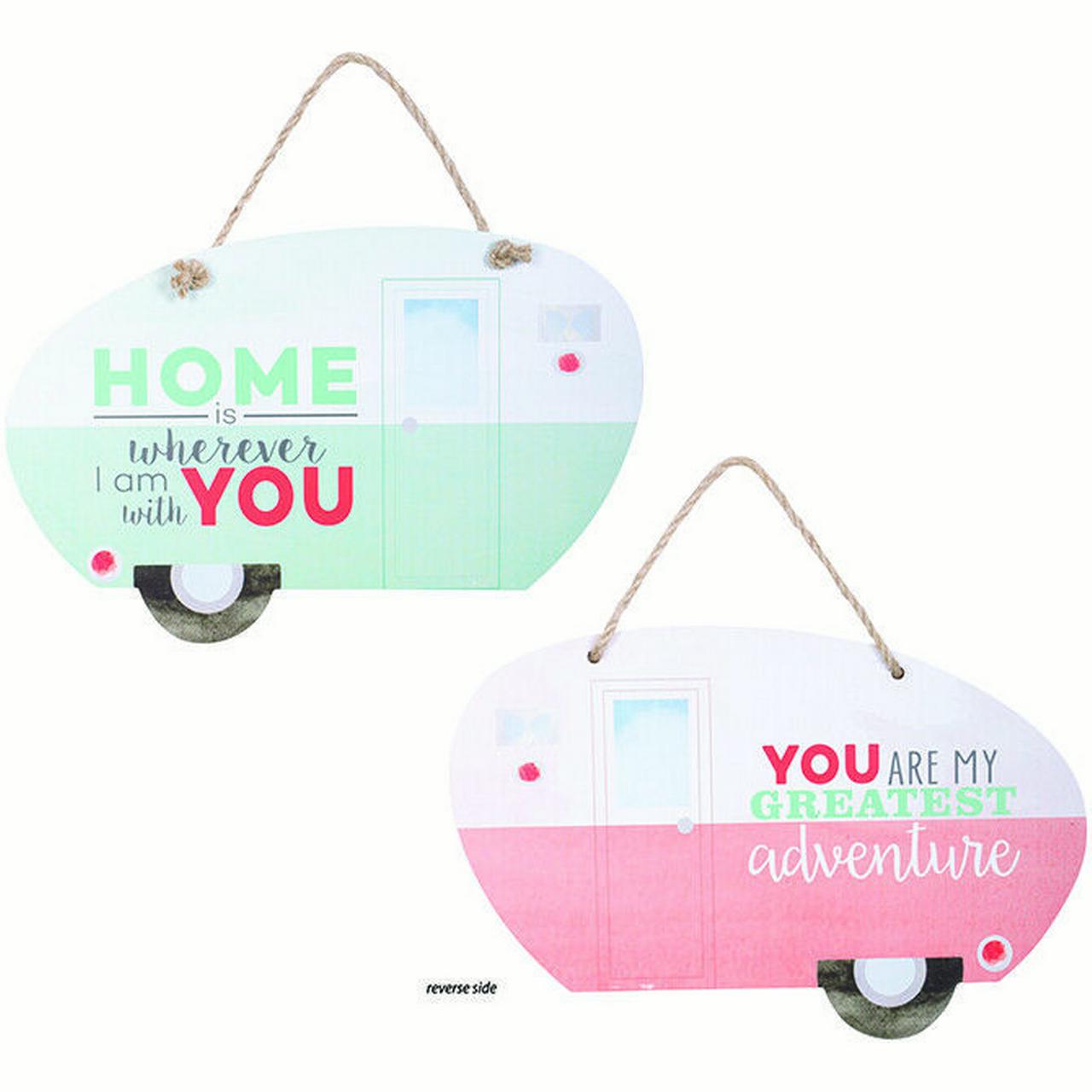 HOME/ADVENTURE Reversible RV Camper Sign, 8" x 12", by Carson - Walmart.com
