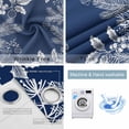 Christmas Blue Blackout Curtains for Bedroom/Living Room, Thermal ...
