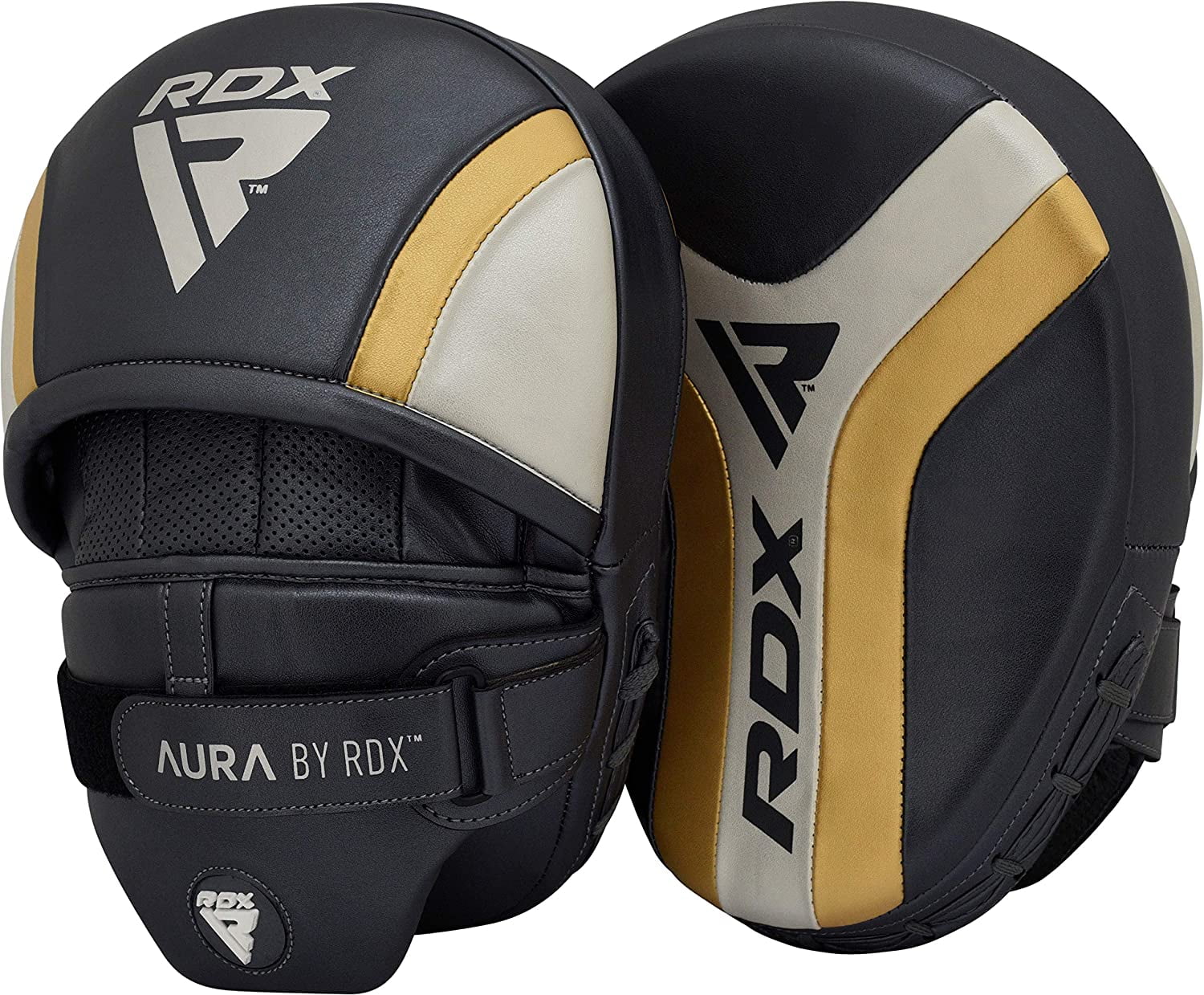 RDX Focus Boxing Punch Mitts, Punching target Leather Curved Hand Pad ...
