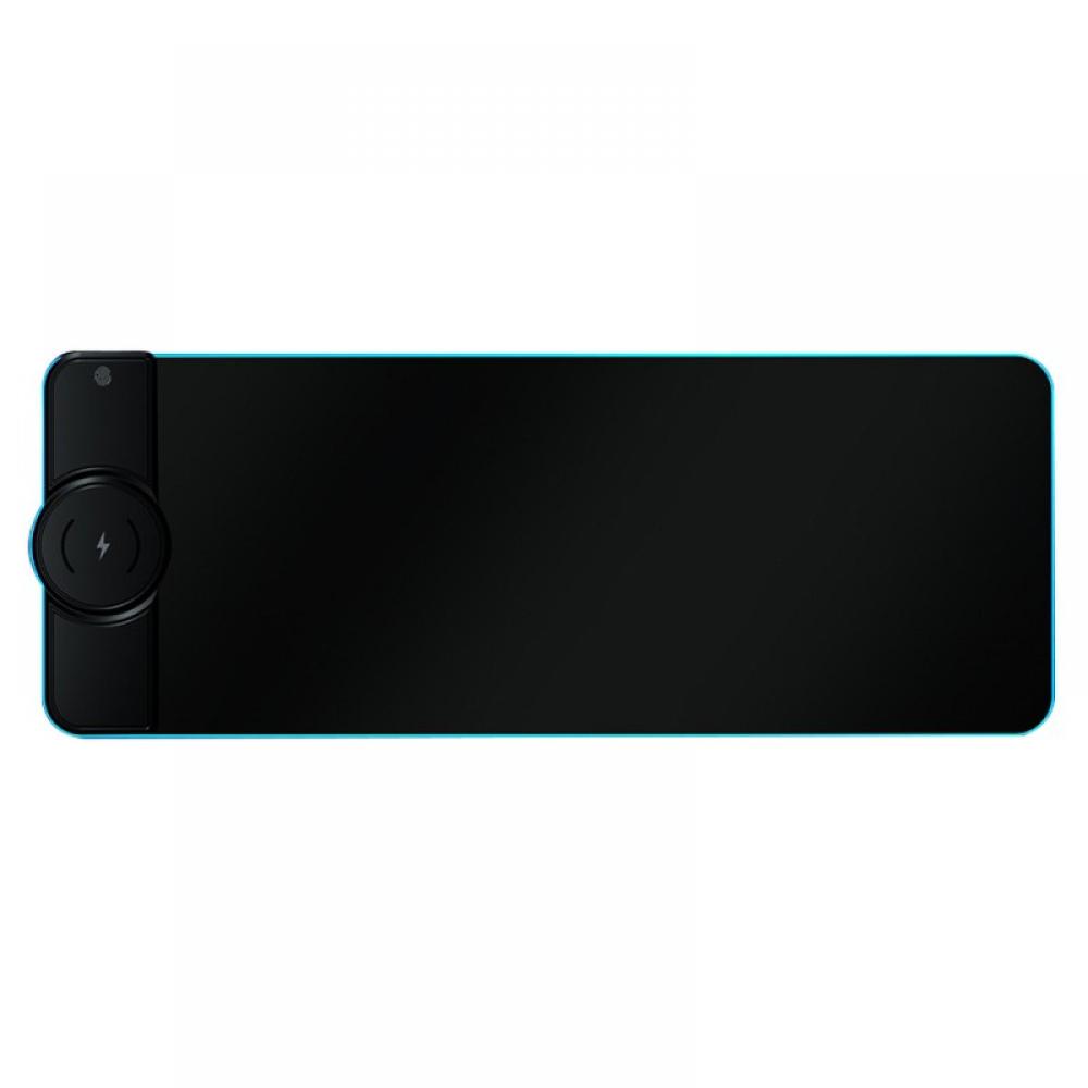 RGB Wireless Charging Gaming Mouse Pad,Portable Large Extended Led ...