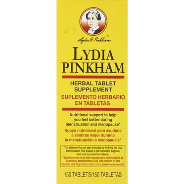 Lydia Pinkham Herbal Supplement Tablet, 150 Ct - Walmart.com