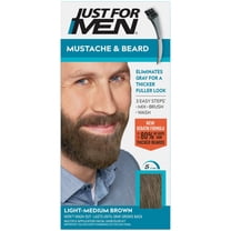 JUST FOR MEN Light Brown Hair Coloring, Natural-Looking Beard Color Kit ...
