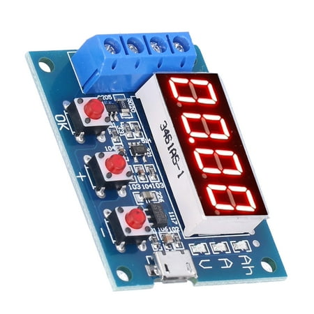 Battery Capacity Meter, 9999AH Maximum Easy Adjustment Small Error 12V ...