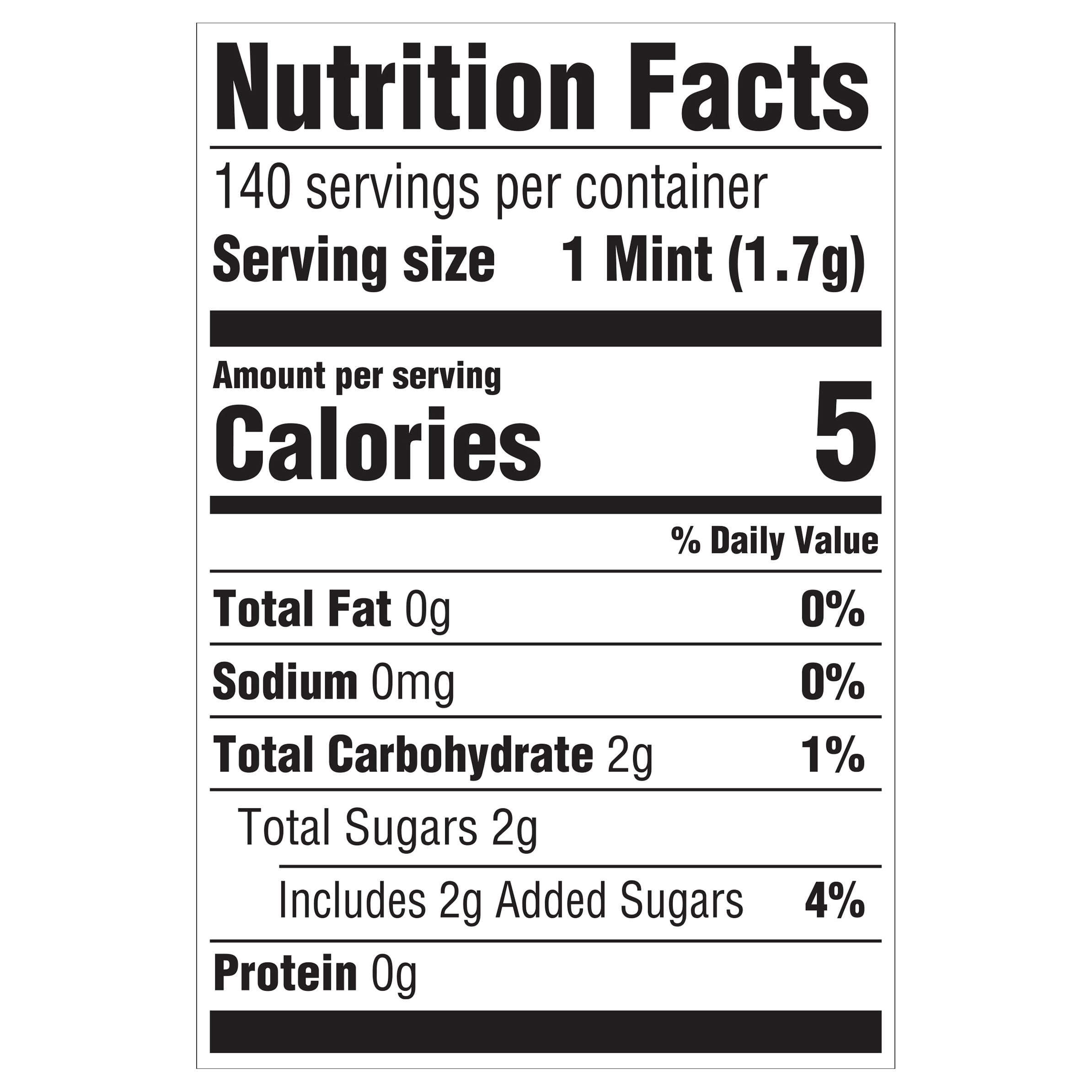 Lifesavers Wint O Green Candy Nutrition Facts | Besto Blog