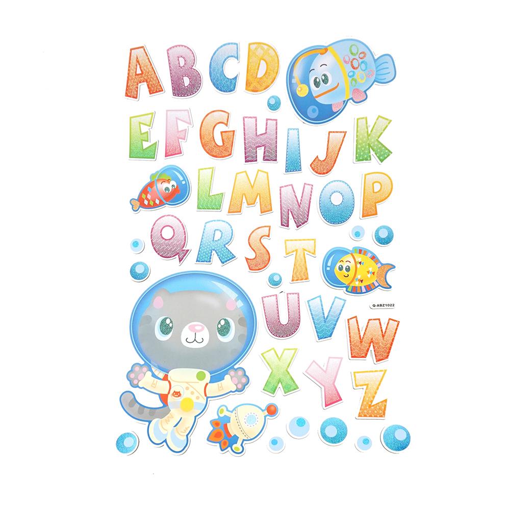 Scuba Friends Alphabet Kid's Room Wall Art Stickers, 43-Piece - Walmart.com