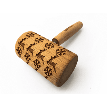 Stodola Engraved Mini Rolling Pin with FOLK ROOSTER Pattern - Walmart.com