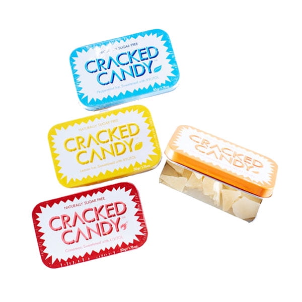 Cracked Candy Naturally Sugar Free Four Flavor Variety Pack 1.76 oz ...