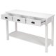 Costway 47" Console Table Hall Table Side Desk Accent Table Drawers ...