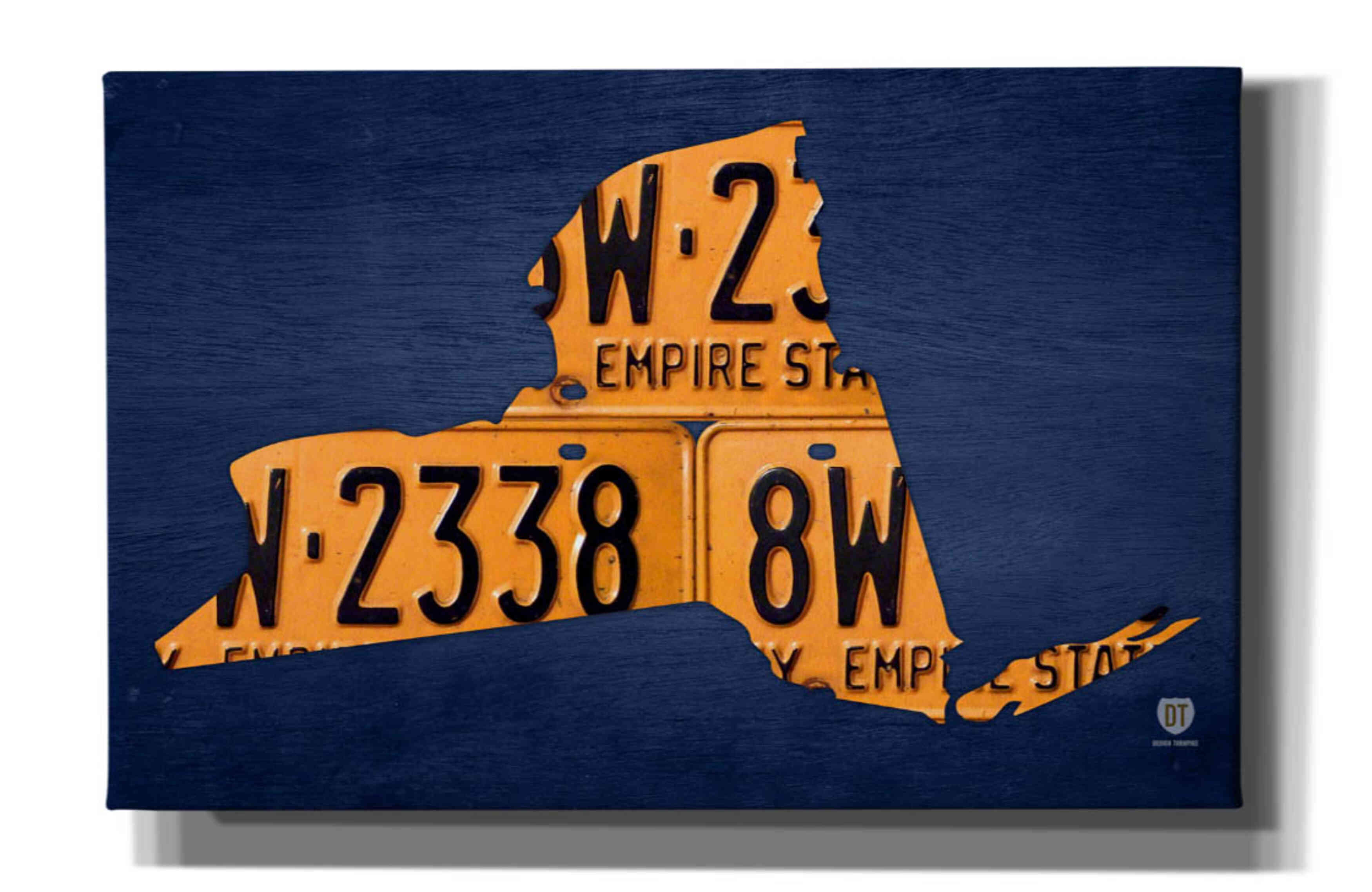 Epic Graffiti 'New York License Plate Map' by Design Turnpike, Giclee ...