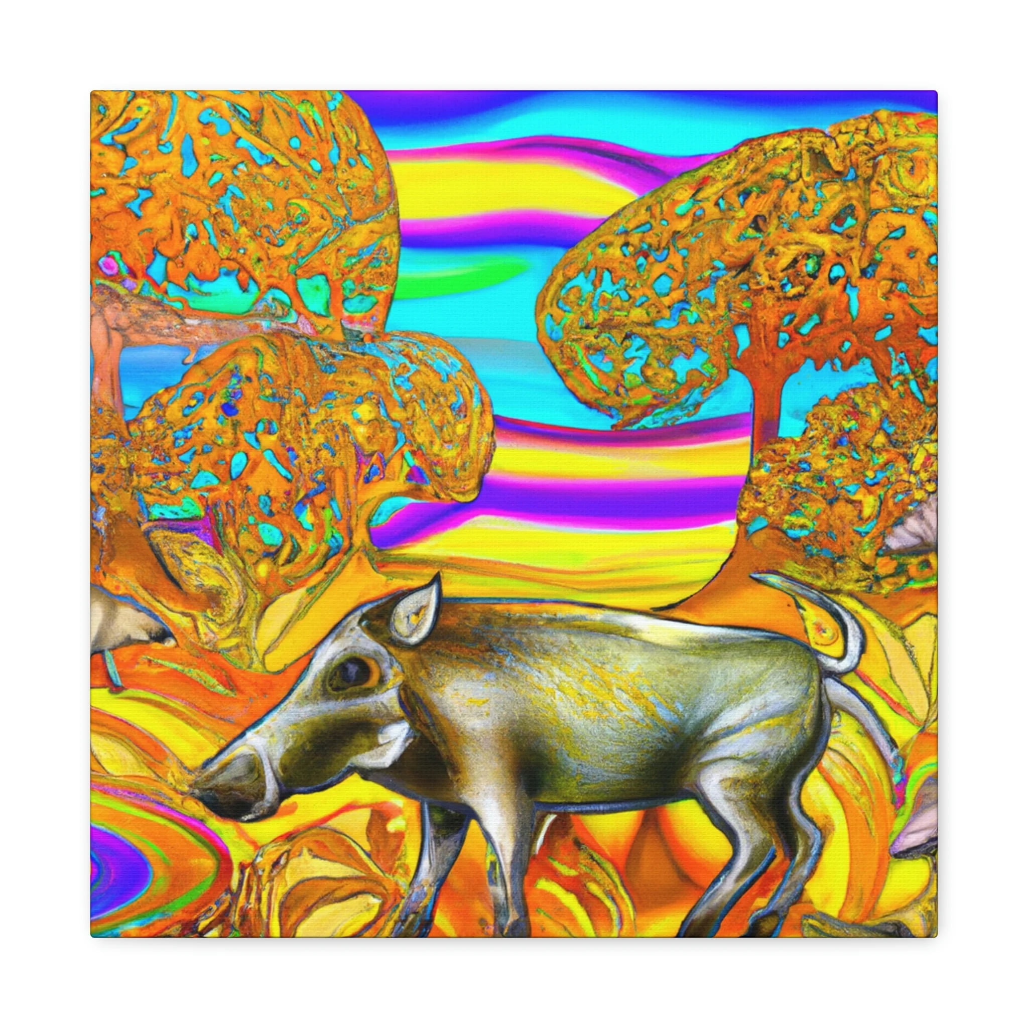 Warthog in Baroque - Canvas - Walmart.com