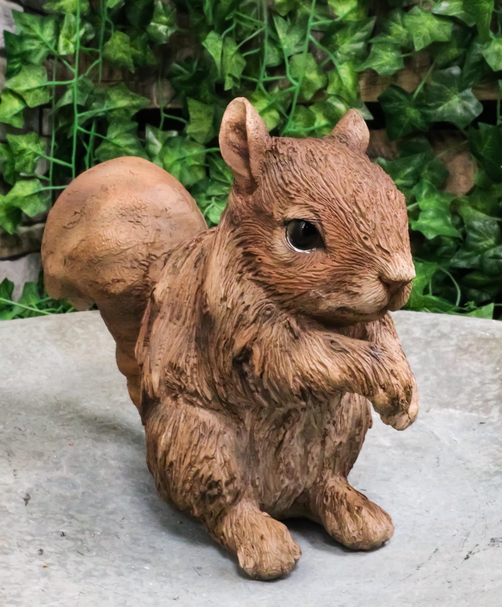 Ebros Standing Chipmunk Squirrel Resin Statue 6.25" Tall Faux Driftwood ...