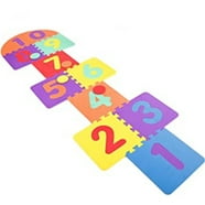 Art3d Red 20 in. x 20 in. Exercise Mat Liquid Encased Floor Playmat ...