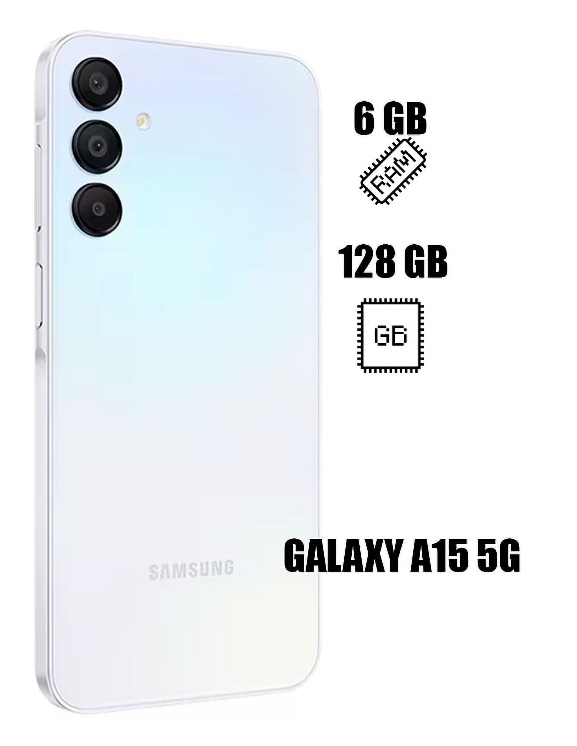 Smartphone Samsung Galaxy A15 5G, 128GB, 6GB RAM Ligth Blue | Walmart ...