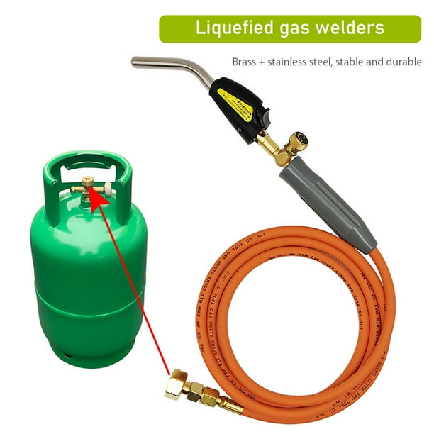 Soplete de gas licuado con manguera Spitfire-gun portátil para cilindro ...