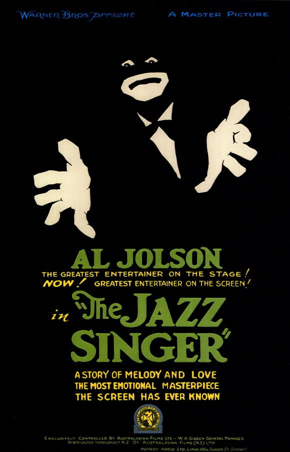 1920s Movie Posters Jazz Singer