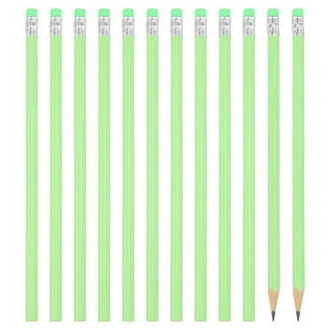 Uxcell Round Pencils, 24 Pack HB Graphite Pencils with Eraser Wood ...