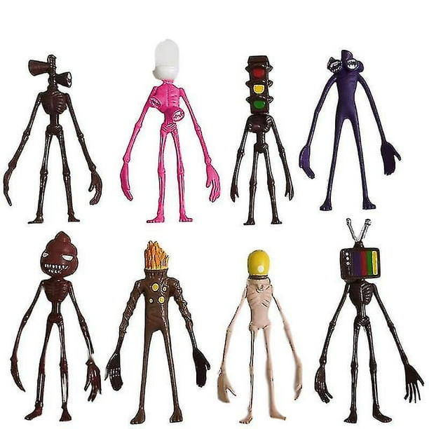 8 Pieces Of Siren Head Toy, Whistle Man, Urban Legend, Monster Doll ...
