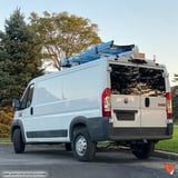 Vantech Heavy Duty 3 Bar Steel Ladder Roof Rack for Van, Fits RAM ...