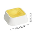Anti-Spill Floating Pet Bowl for Cats and Small Dogs, Splash- White ...