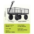 Tech Heavy Duty Steel Garden Cart 1000LBS Capacity - Removable Mesh ...