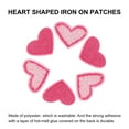 Heart Shaped Iron on Patches Embroidered Sew Patches Appliques Garment ...