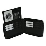 Mens All around zipper wallet with an outside ID window and 9 credit ...