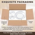 Glass Dinnerware Set Sleek Round Clear Glass Plate and Bowl Sets for ...