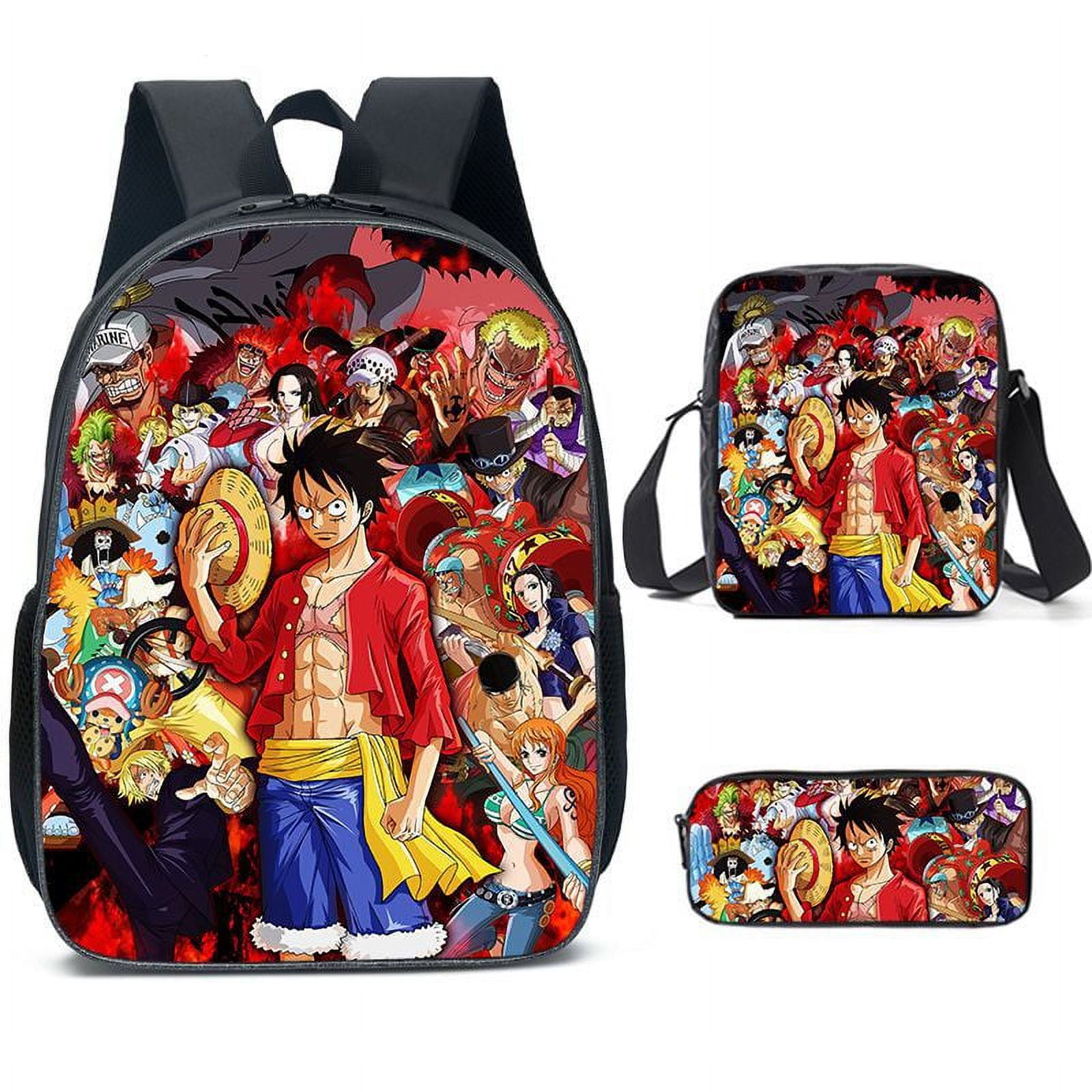 Click here for Elizabeth 3pc-Set One Piece Luffy Schoolbag Rechar... prices