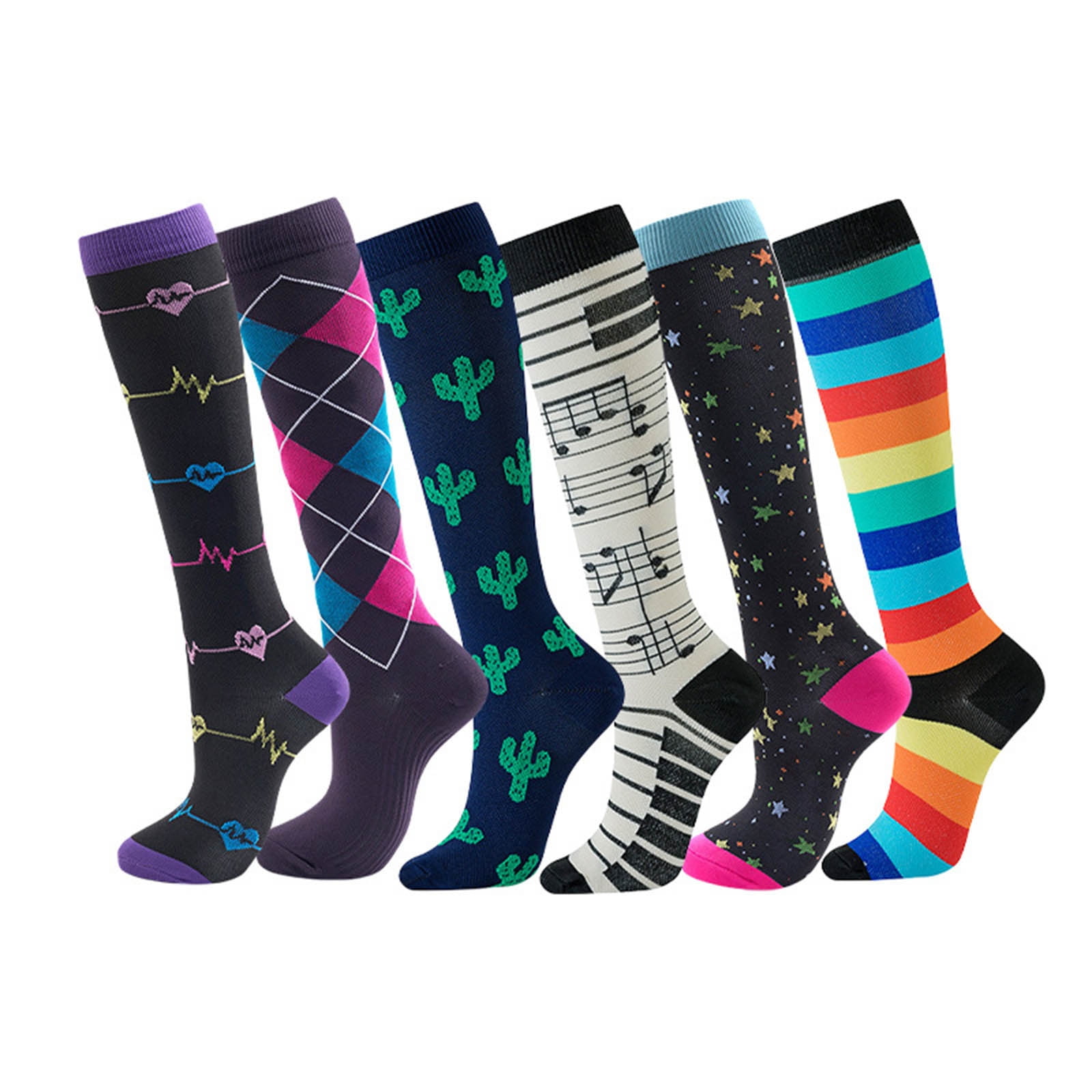 Click here for Gpaecead 6 Pair Womens Knee High Socks Thin Casual... prices