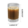Ounce Measuring Cup with Double Scale, Thickened Glass Roasting Cup ...