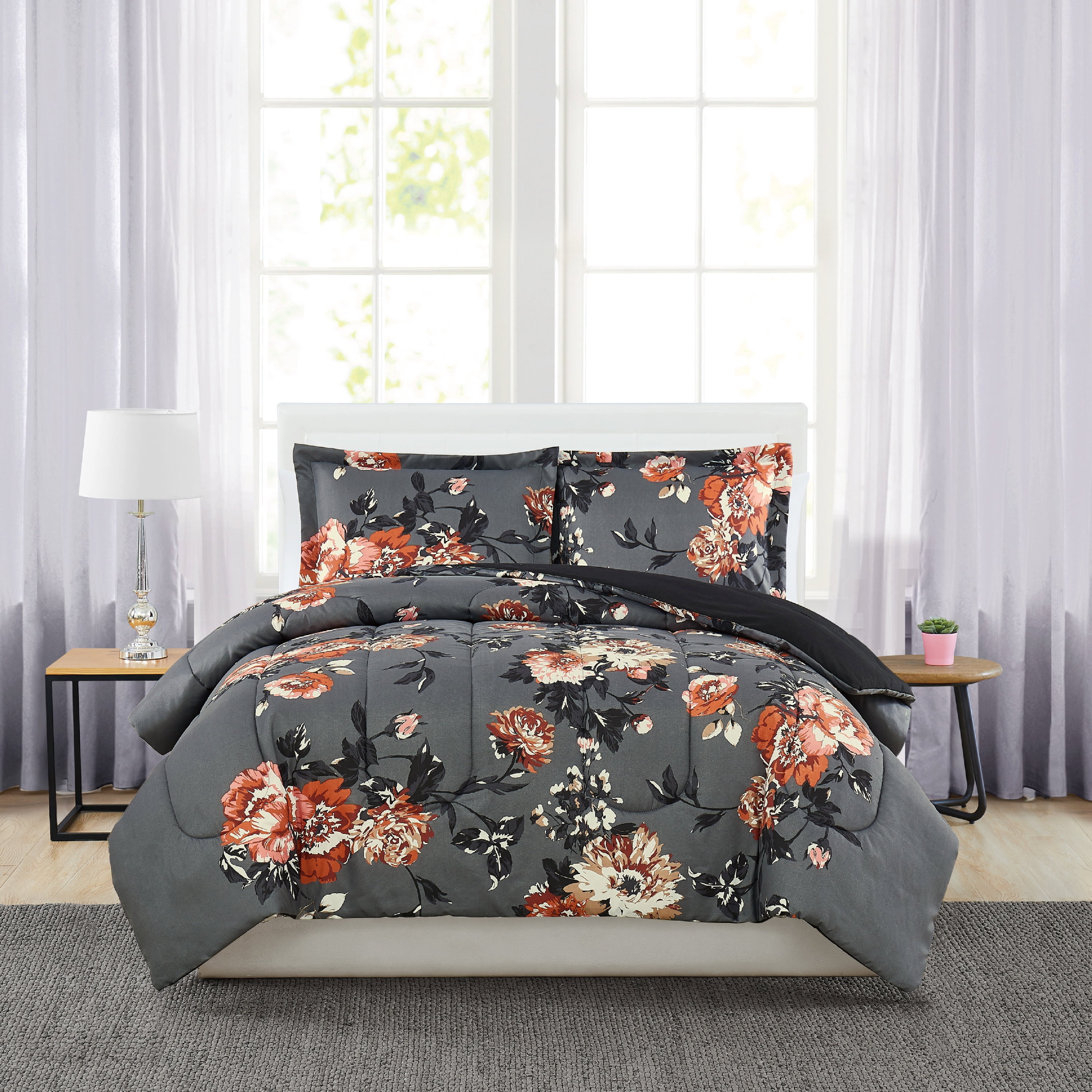 Manilla Floral Comforter Set Twin XL Comforter Set - Walmart.com