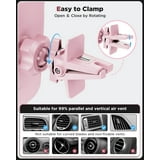 Humixx Bling Car Phone Holder [Military-Grade Stability] Car Vent Phone ...