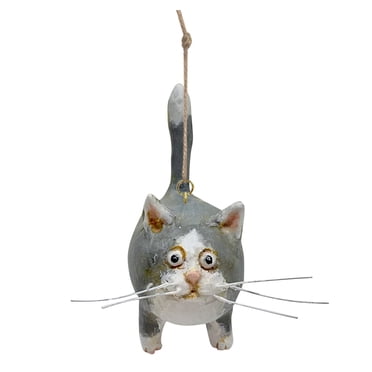 Bizarre Gothic Eureka Bat Winged Cat Gargoyle Figurine Sculpture Stoic ...