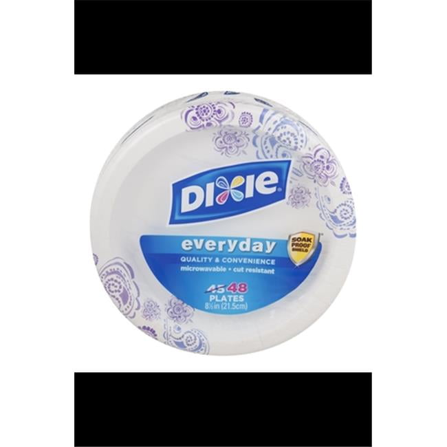 Georgia Pacific 215843 8.5 in Dixie Everyday Paper Plates - Pack of 48 ...